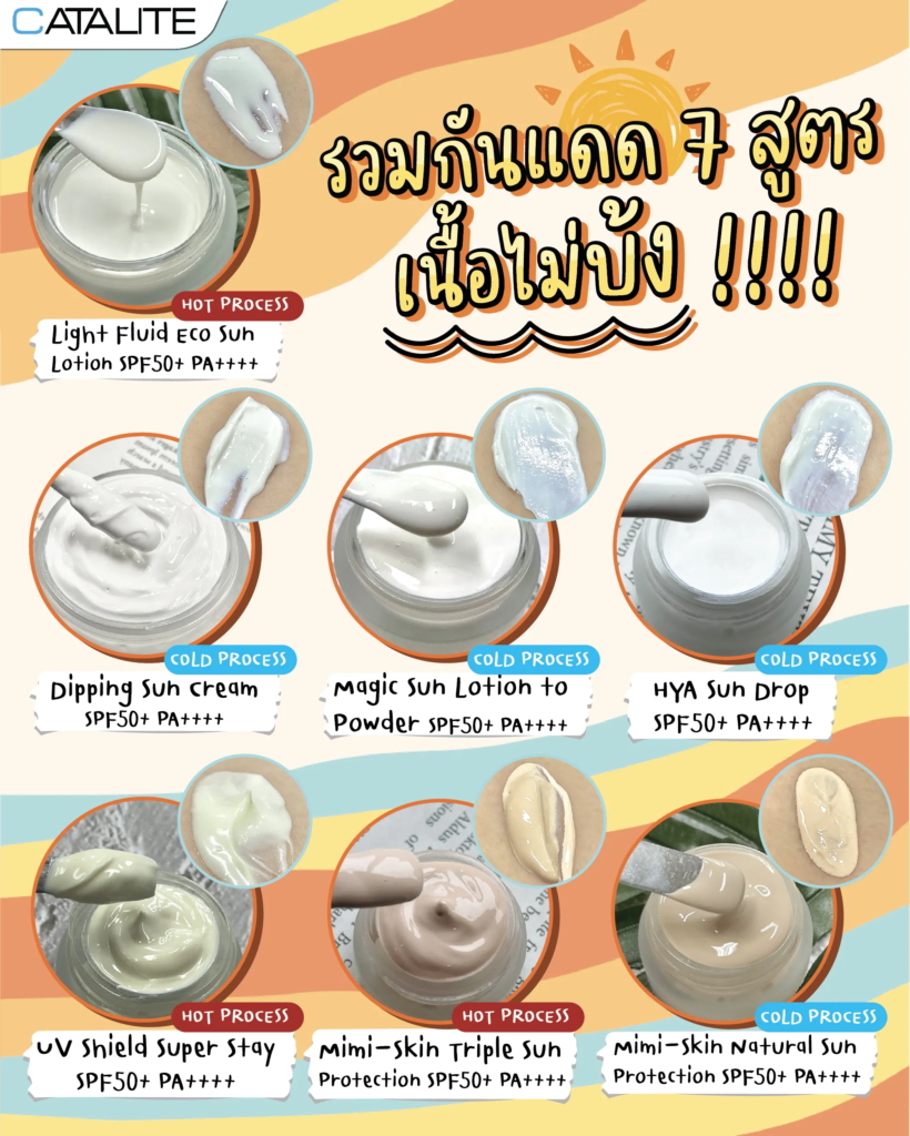 รวมกันแดด 7 สูตร 🌞 เนื้อสวยไม่บ้ง !!! – Catalite Easy Way
